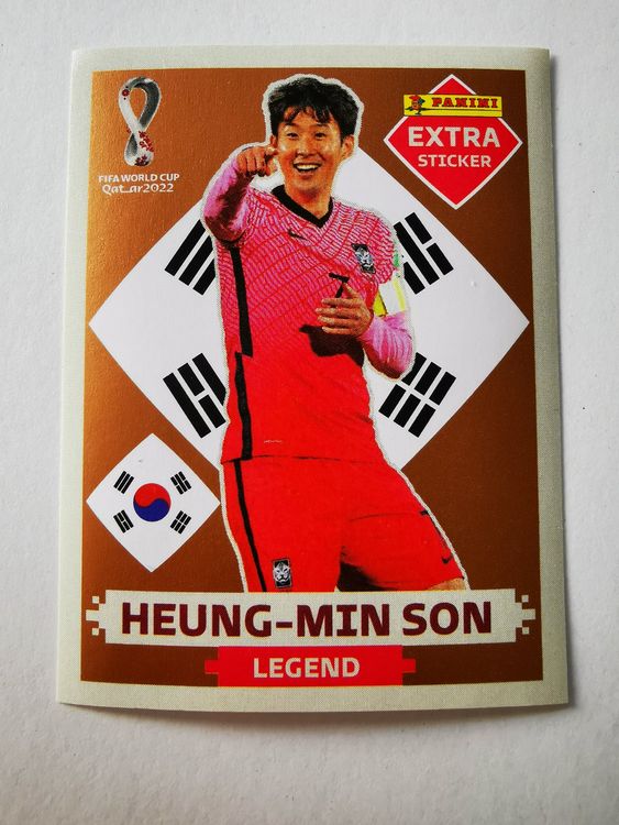 Heung Min Son Extra Sticker Bronze Panini WM 22 2022 | Kaufen auf Ricardo