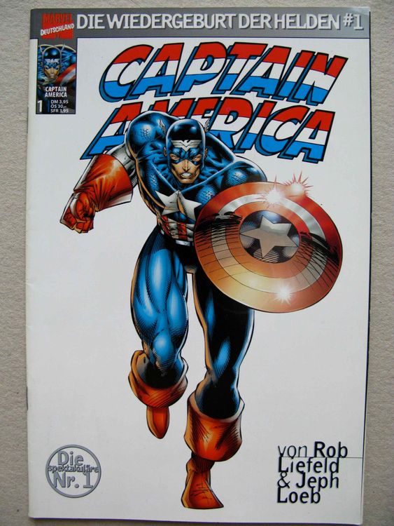 Captain America nr. 1 1. Reihe von Marvel Deutschland (Gebraucht) in ...