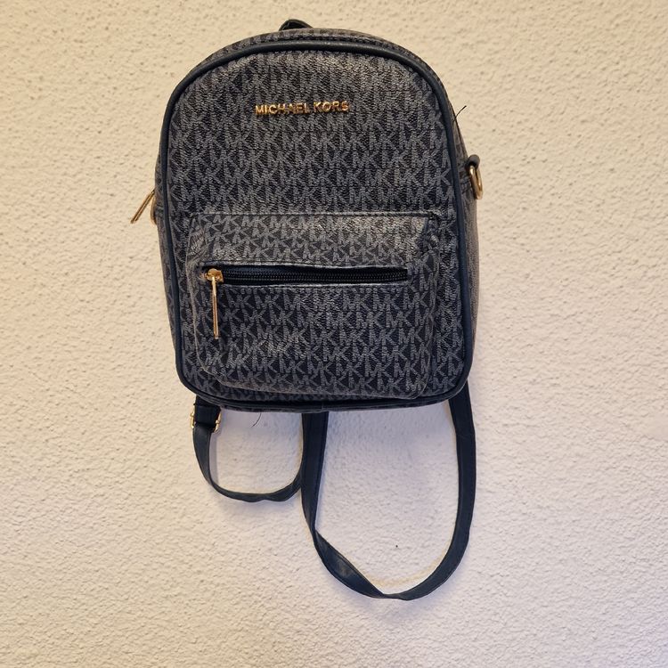 Michael Kors Rucksack Damen blau weiss MK Logo | Kaufen auf Ricardo