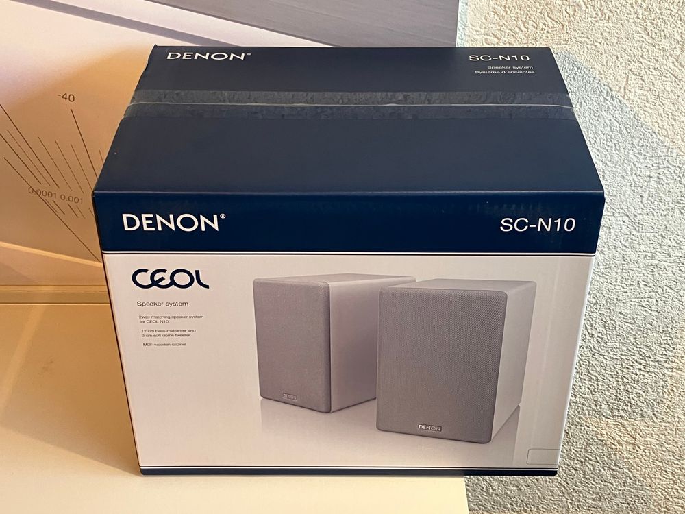 DENON SC-N10 white paire haut-parleurs de bibliothèque NEUF (Neu und ...