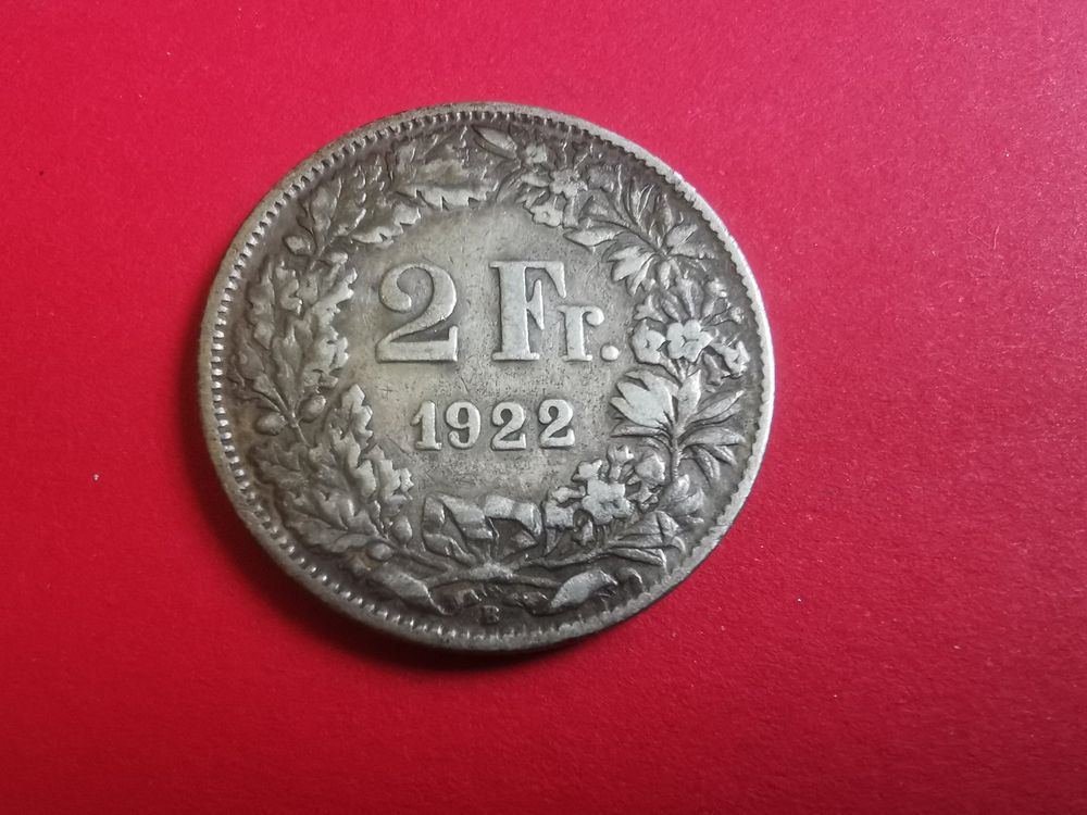 2 Franken 1922 (Gebraucht) in Honau für CHF 6 – mit Lieferung auf Ricardo kaufen