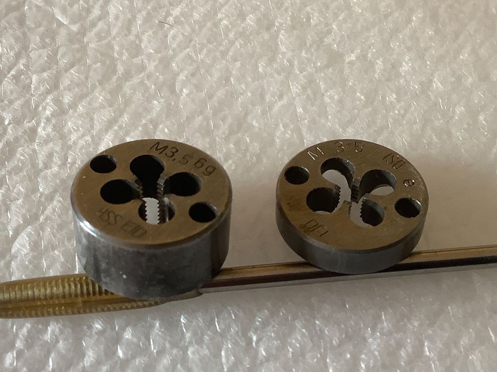 M 3.5 Gewindebohrer und Schneideisen, Neu von ESO & DC Swiss (Neu (gemäss Beschreibung)) in ...