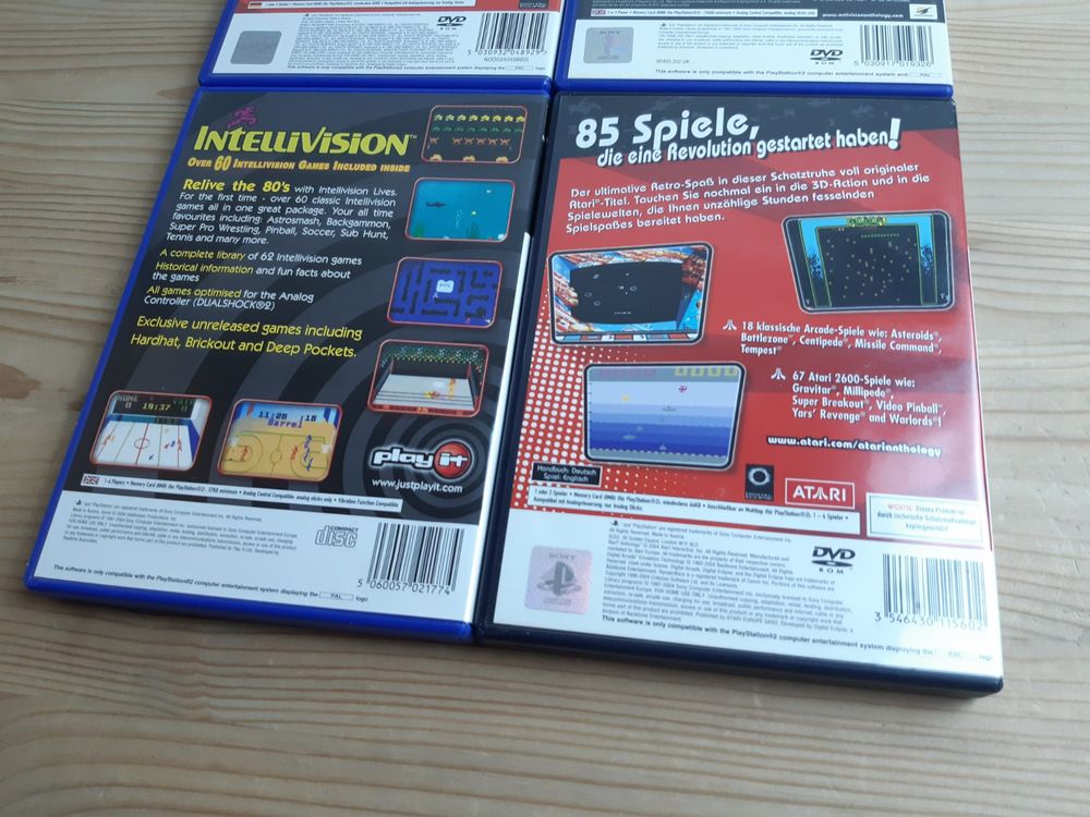 Retro Games Set: Namco Museum Atari Activision Anthology PS2 (Gebraucht ...