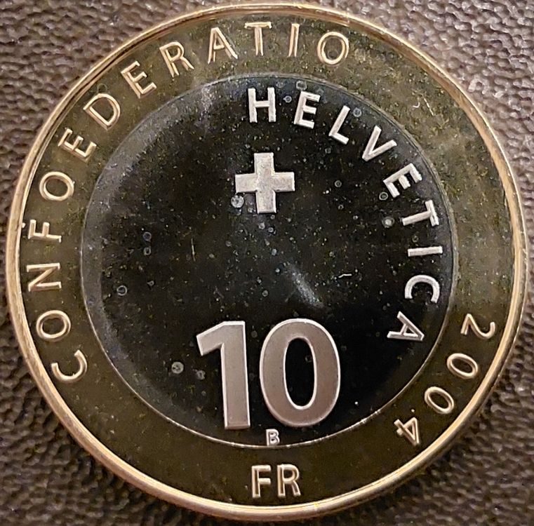 10 Fr. Gedenkmünze 2004 stgl Matterhorn - Cervin (Neu (gemäss Beschreibung)) in Arch für CHF 15 ...