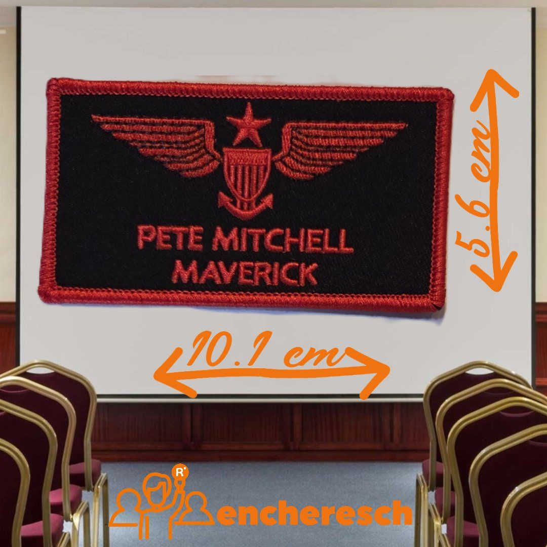 Patch - Badge - Top Gun - Pete Mitchell [🚫Klett 🚫velcro] (Neuf (Voir ...