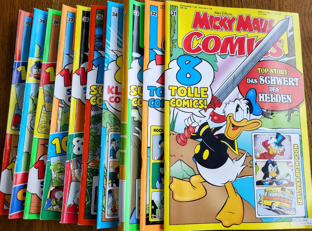 Micky Maus Comics, Nummer 31 bis 40 10 Hefte (Gebraucht) in Kriens für CHF 41 – mit Lieferung ...