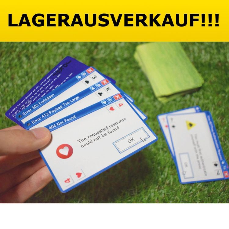 Windows Error Spielkarten / 54 Karten / Pokerkarten | Kaufen auf Ricardo