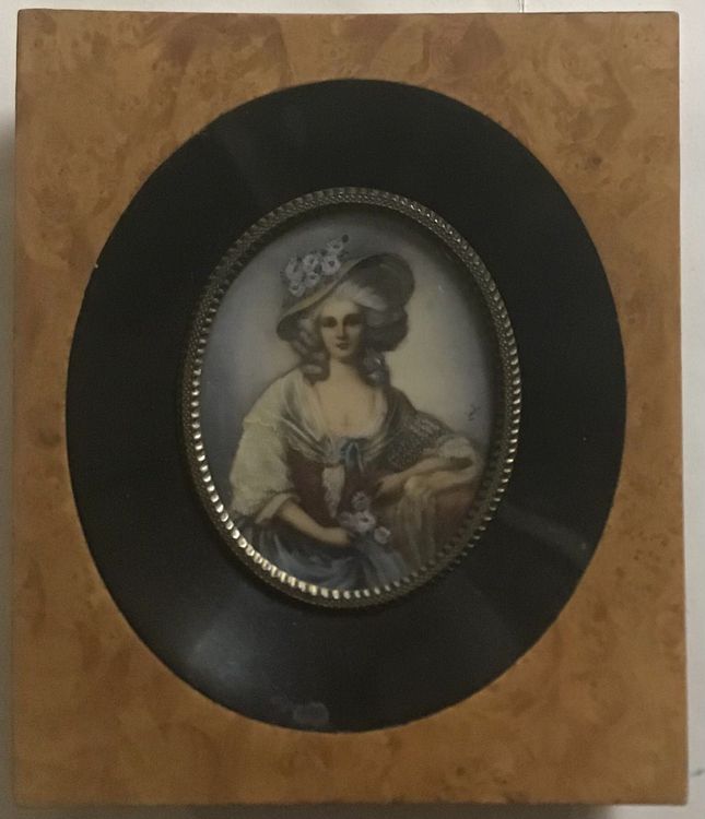 Antike Miniature Gemälde Unleserlich Sig | Kaufen auf Ricardo