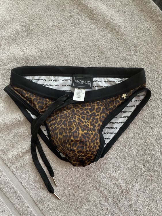 Andrew Christian Leopard,Suspense,Taille S,Neuf avec étiquet (Neu und ...