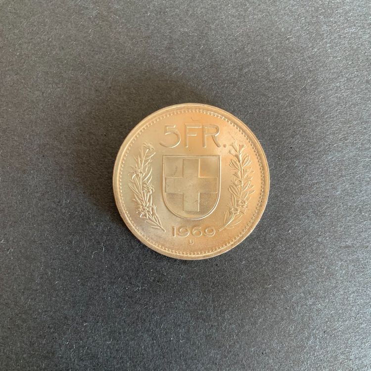 1969 Münze 5 Franken Silber (Gebraucht) in Eggersriet für CHF 8.9 – mit Lieferung auf Ricardo kaufen