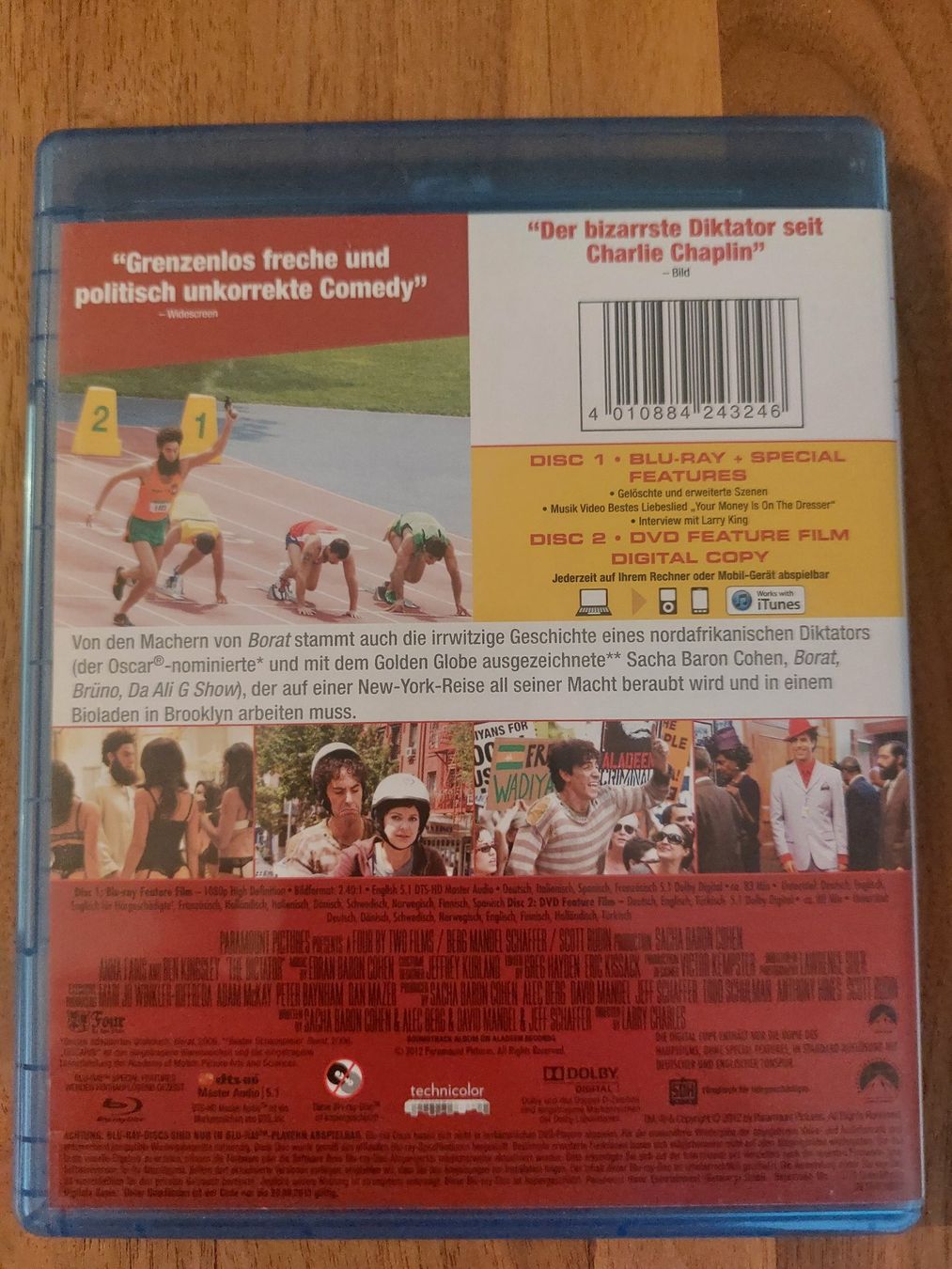 Blu Ray & DVD - Der Diktator mit Sacha Baron Cohen (Gebraucht) in ...