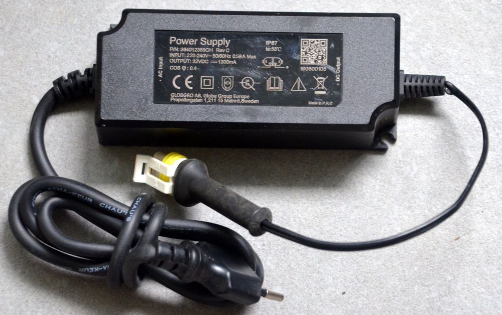 32V 1,3A Ladegerät / chargeur for Husqvarna Automower (Gebraucht) in Collonges für CHF 42 – mit ...