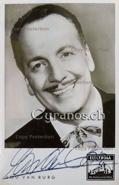 Lou van Burg (1917-1986) Moderator - Autogramm (Gebraucht) in Dietikon ...