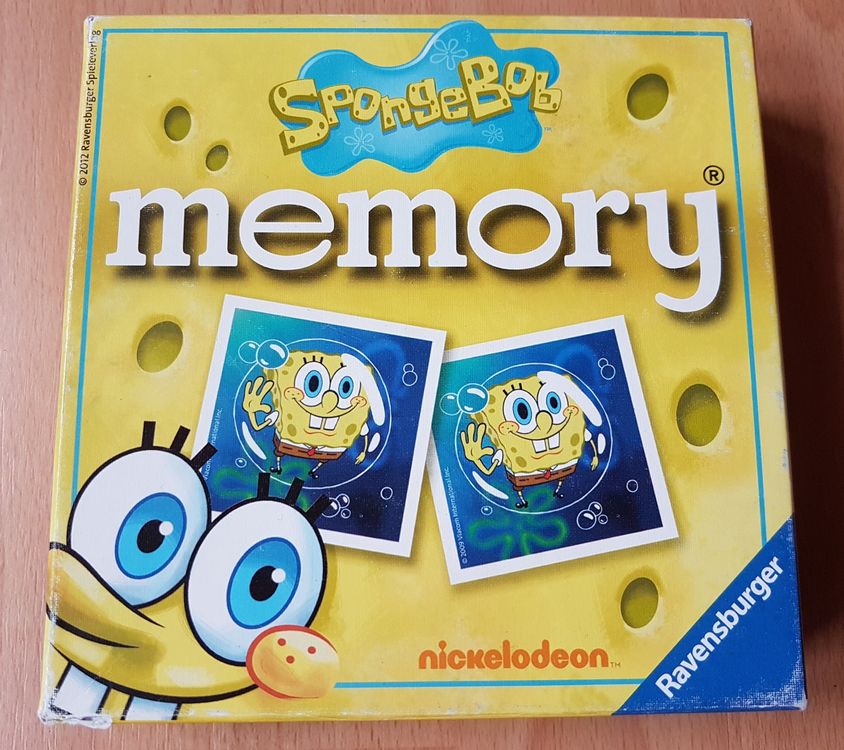 SPONGEBOB MEMORY (RAVENSBURGER) AB 3 JAHREN (Gebraucht) in Sax für CHF ...