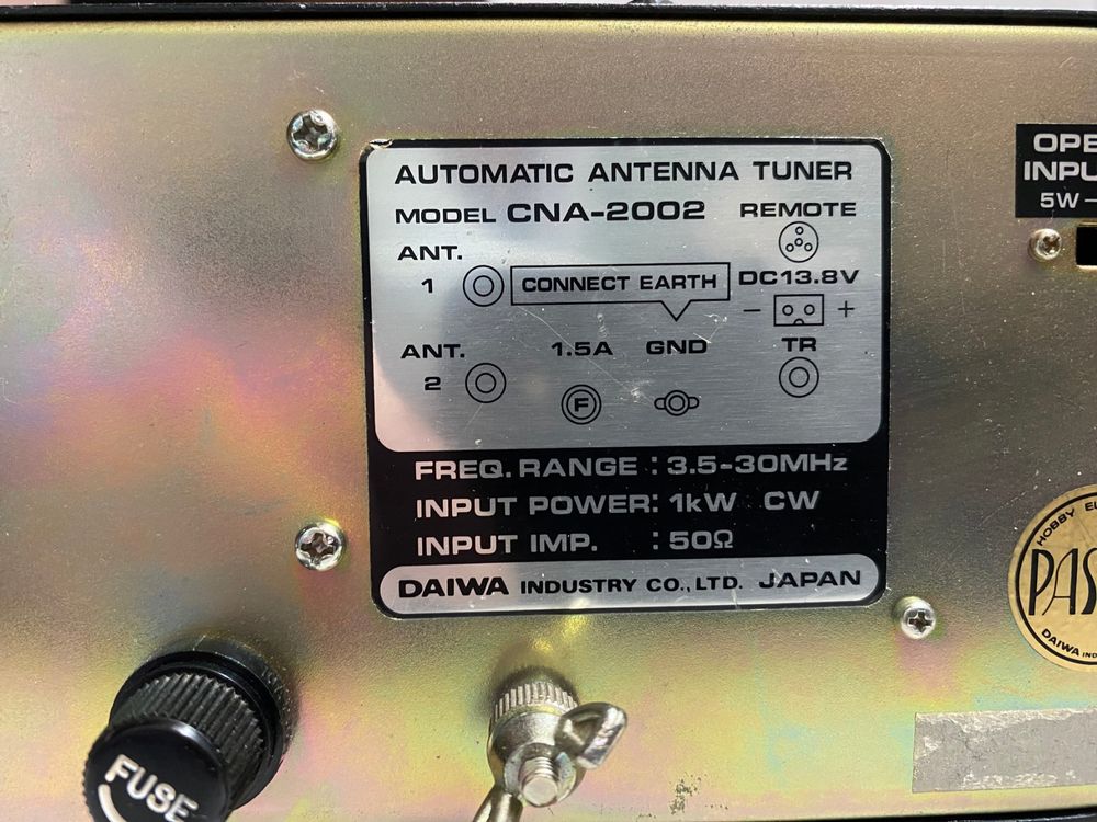 DAIWA CNA-2002, Automatic Ant. Tuner QRO (Gebraucht) in horgen für CHF ...