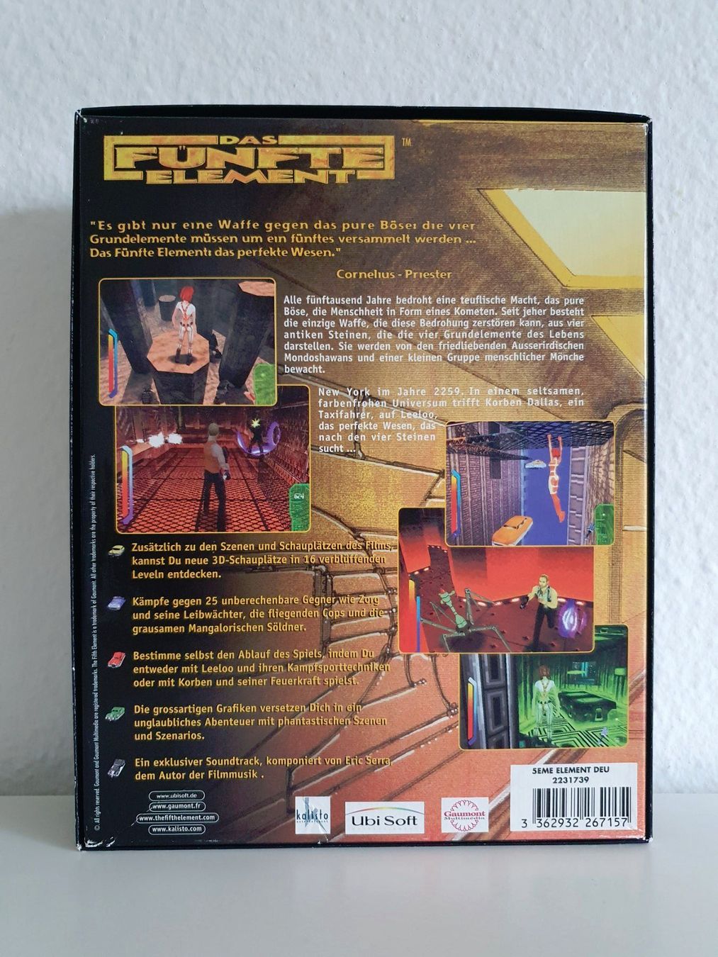 PC Spiel Das fünfte Element (1998) Big Box (Gebraucht) in Greifensee ...