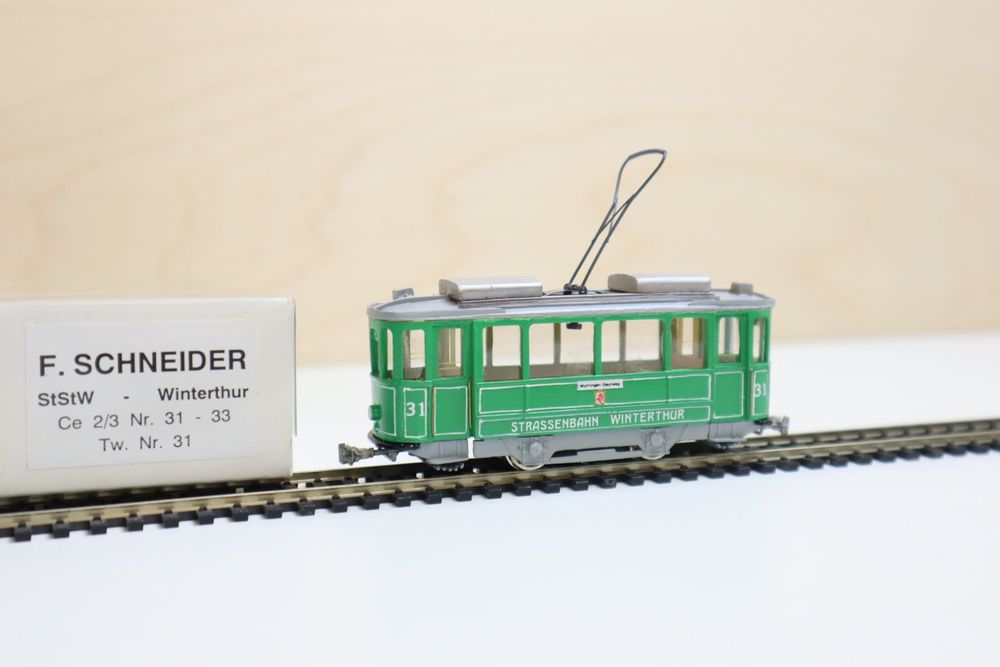 Strassenbahn H0 mit Motor - Stadt Winterthur - Rarität (Gebraucht) in ...