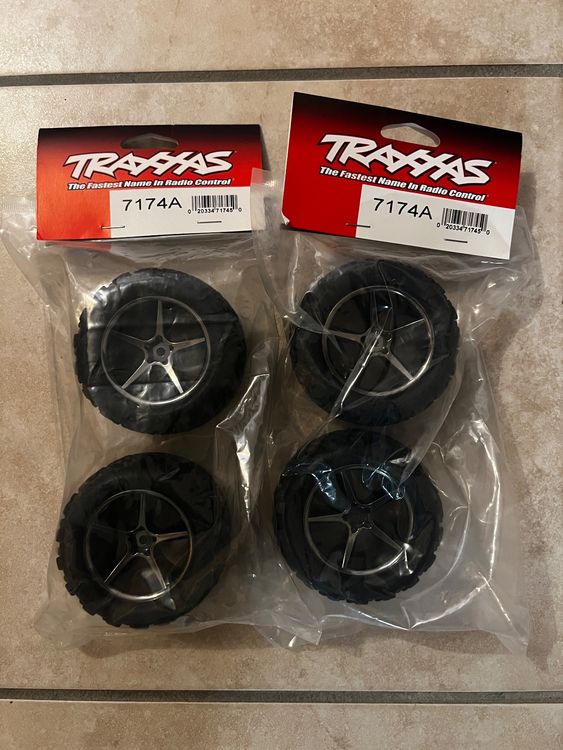2 Paar Traxxas Talon Kompletträder E-Revo 1/16 (Neu und ...