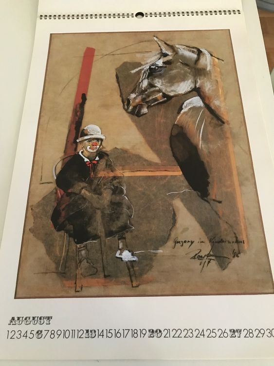 KALENDER von ROLF KNIE mit Originaler Unterschrift (Gebraucht) in Obfelden für CHF 6 – mit ...