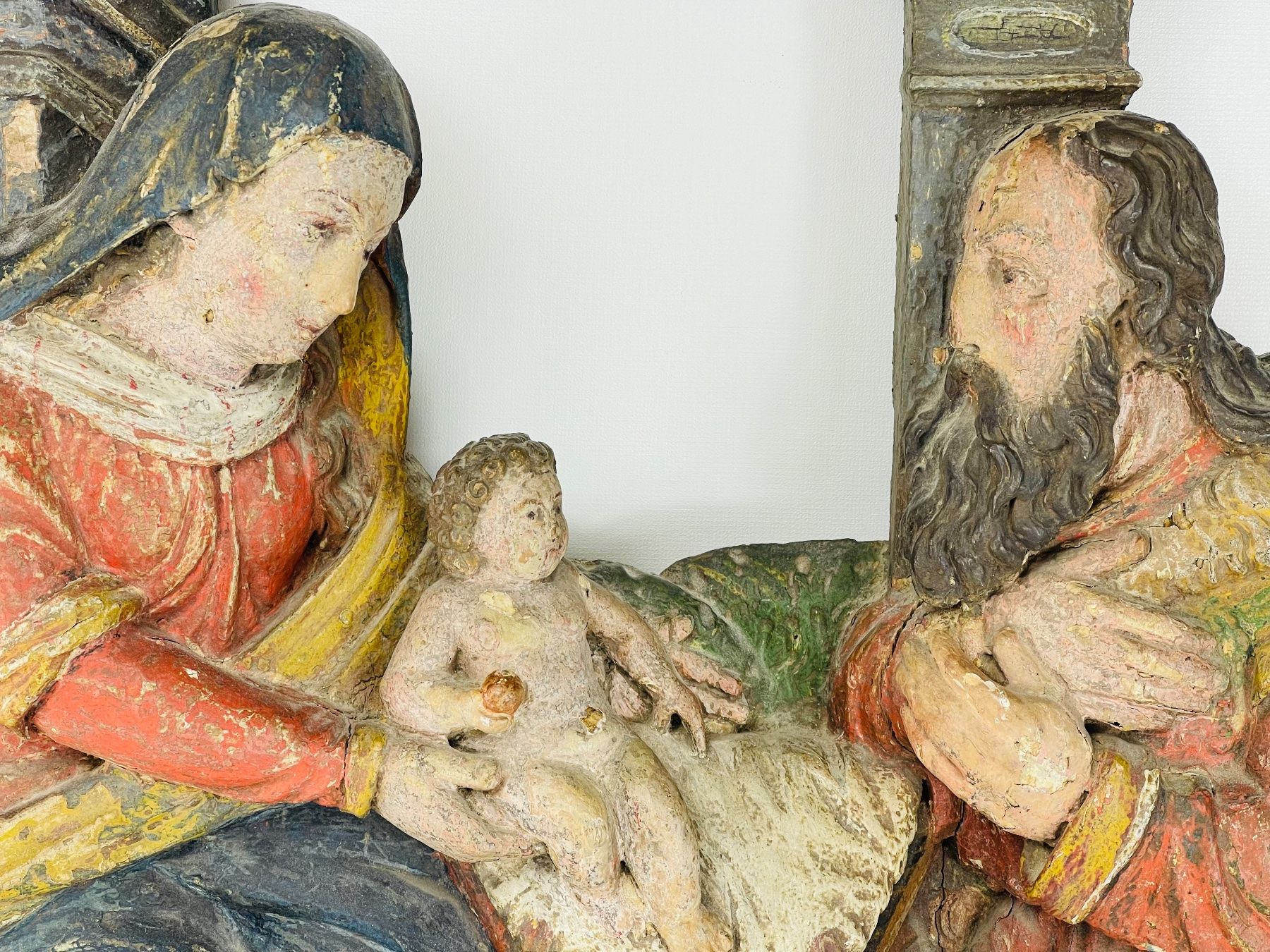 Barocke Holzschnitzerei „Geburt Christi“ – ca. 17.–18. Jh. (Gebraucht ...