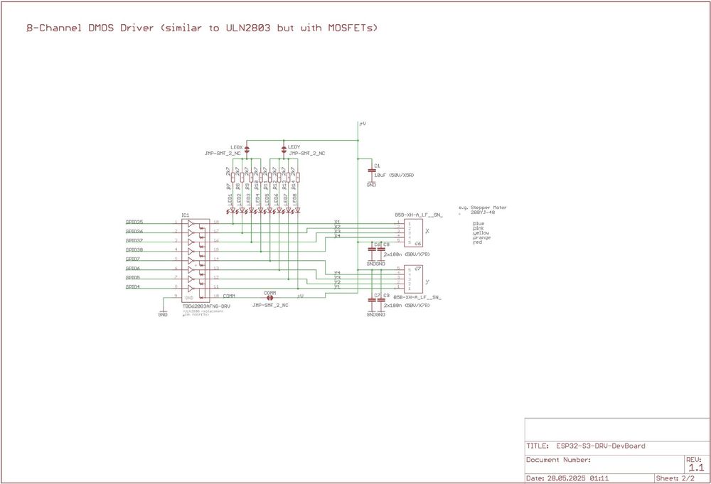 YB-ESP32-S3-DRV DevBoard: 8-Channel Driver IC, PSRAM, USB-C (Neu und ...