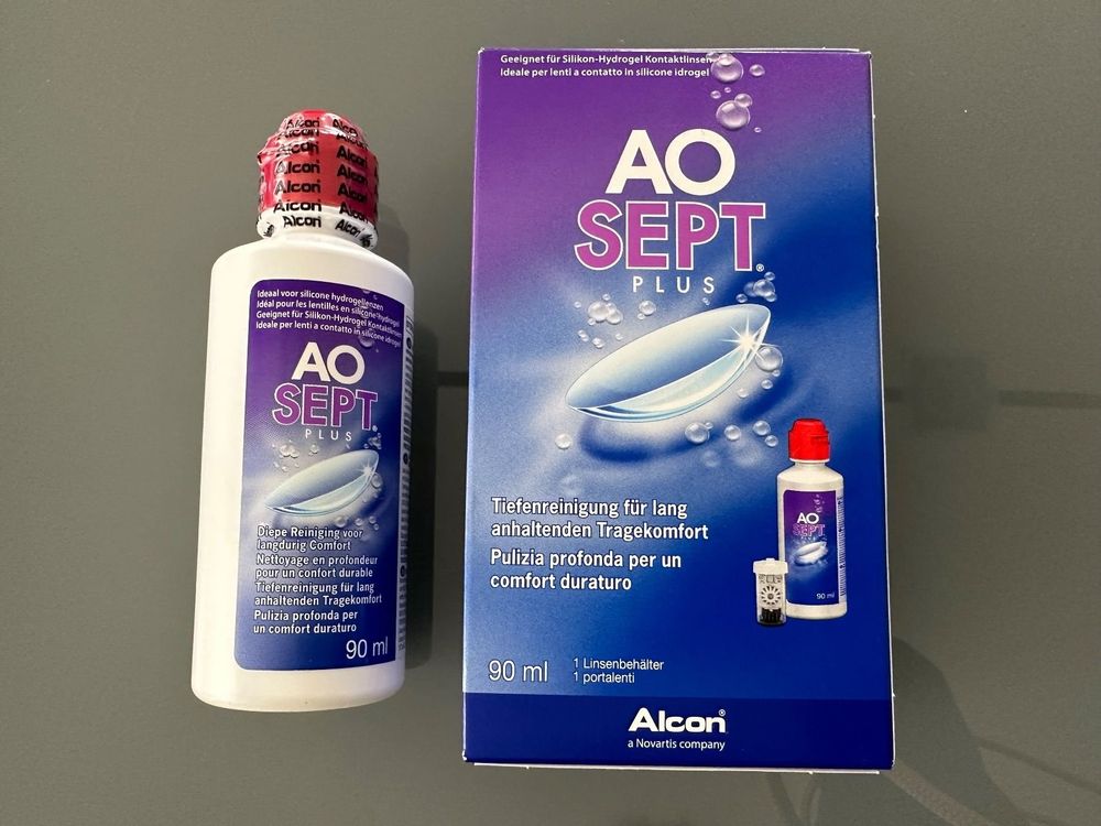 2x Alcon Aosept plus produit d'entretien pour lentilles | Kaufen auf Ricardo