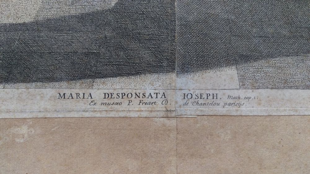 Seltener Kupferstich "Vermählung der Maria" Pesne n. Poussin (Gebraucht ...