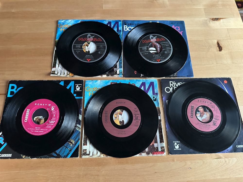 BONEY M tolle Hit Singles Sammlung Kult Top 70's Carrere (Gebraucht) in ...