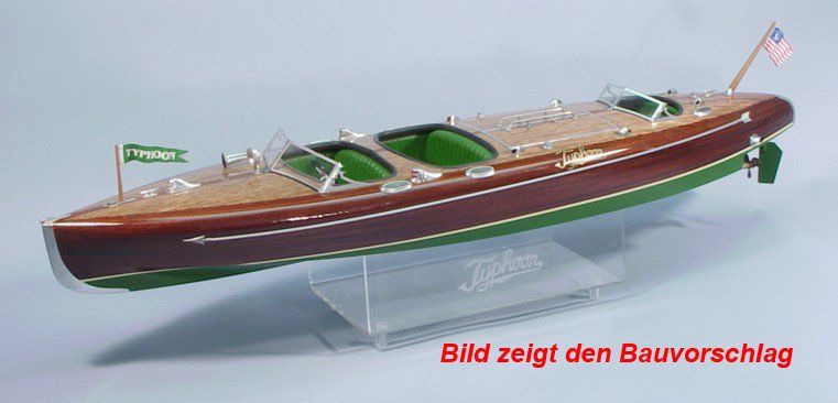 RC Boot Bausatz Typhoon Dumas, 1/10, 1079mm, Mahagoni (Neu (gemäss ...