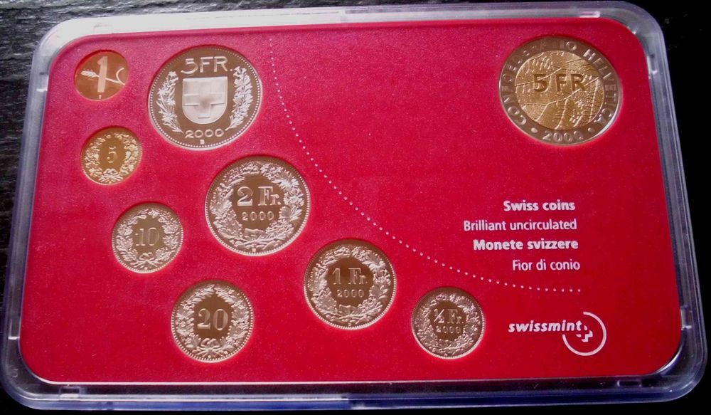 Münzsatz 2000 - Stempelglanz - 150 Jahre Schweizer Franken | Kaufen auf Ricardo