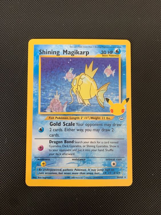 Carte pokemon shining Magikarp ( célébration ) | Kaufen auf Ricardo