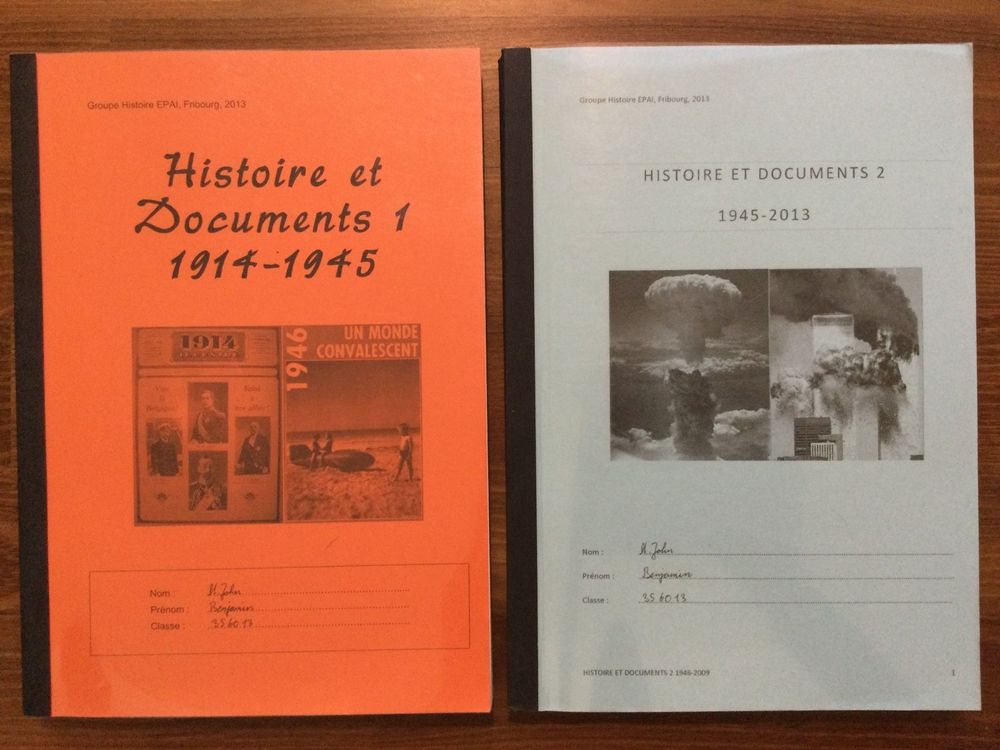 Histoire et Documents 1&2 (1914-1945 & 1945-2013) EPAI/GIBS (Gebraucht) in Marly für CHF 4 – mit ...