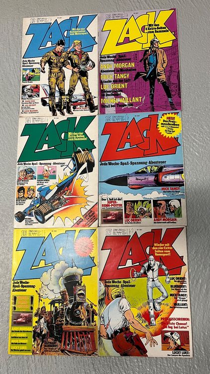 13 Original Comic Hefte aus den 70-er Jahren ZACK (Gebraucht) in Wangen ...