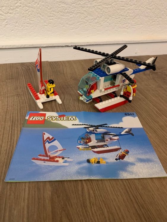 Vintage Lego System 6342 Beach Rescue Chopper + Anleitung (Gebraucht ...