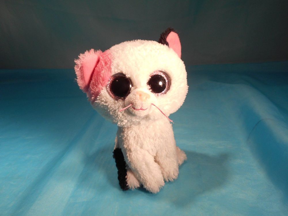 Katze ty schwarz-weiss und rosa L: 15cm | Kaufen auf Ricardo