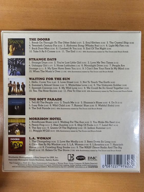 6 CDs - The Doors – A Collection - ORIGINALVERPACKT! | Kaufen auf Ricardo