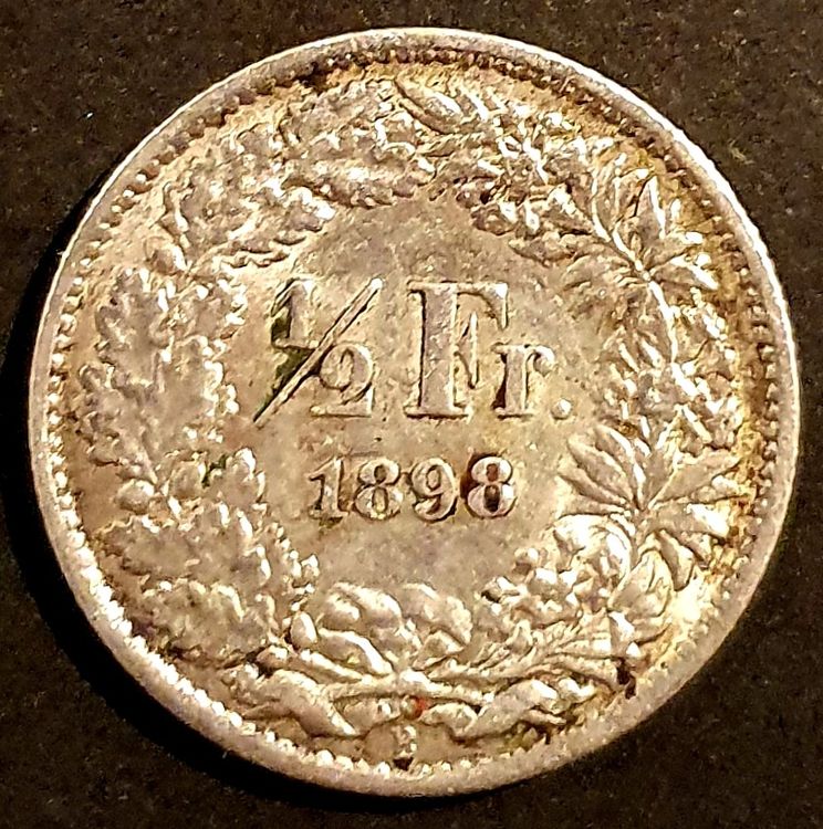 50 Rappen 1898 (Gebraucht) in Egerkingen für CHF 20 – mit Lieferung auf Ricardo kaufen