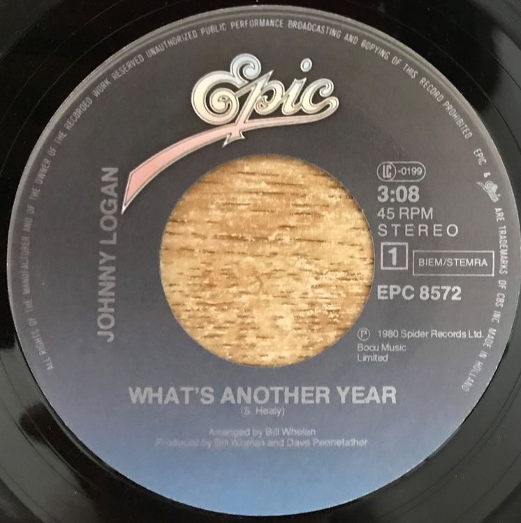 JOHNNY LOGAN - WHAT'S ANOTHER YEAR - EUROVISION 1980 | Kaufen auf Ricardo