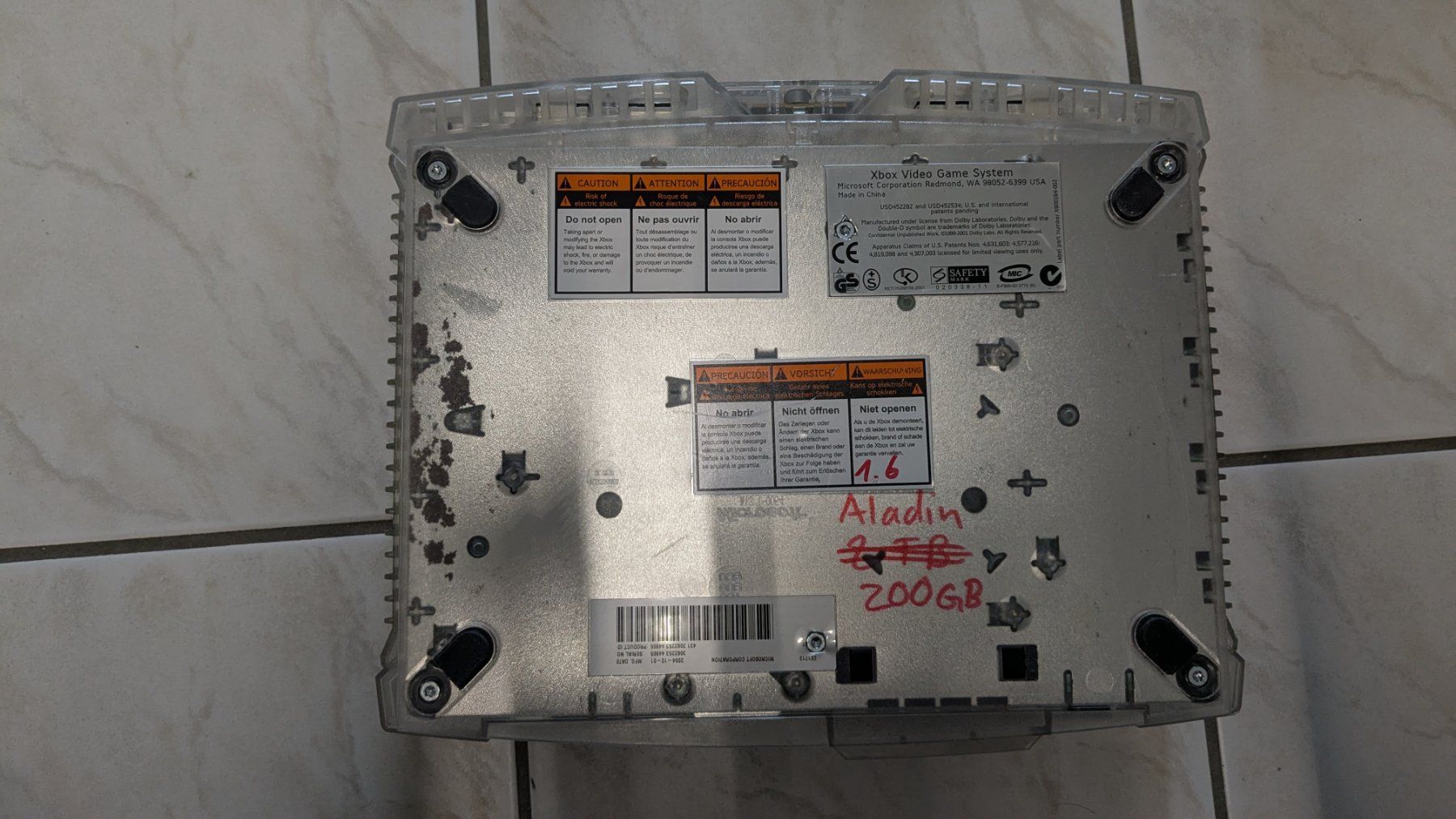 Xbox Cristal 200GB, 4 Controller, 3 Games, RGB2HDMI (Gebraucht) in ...