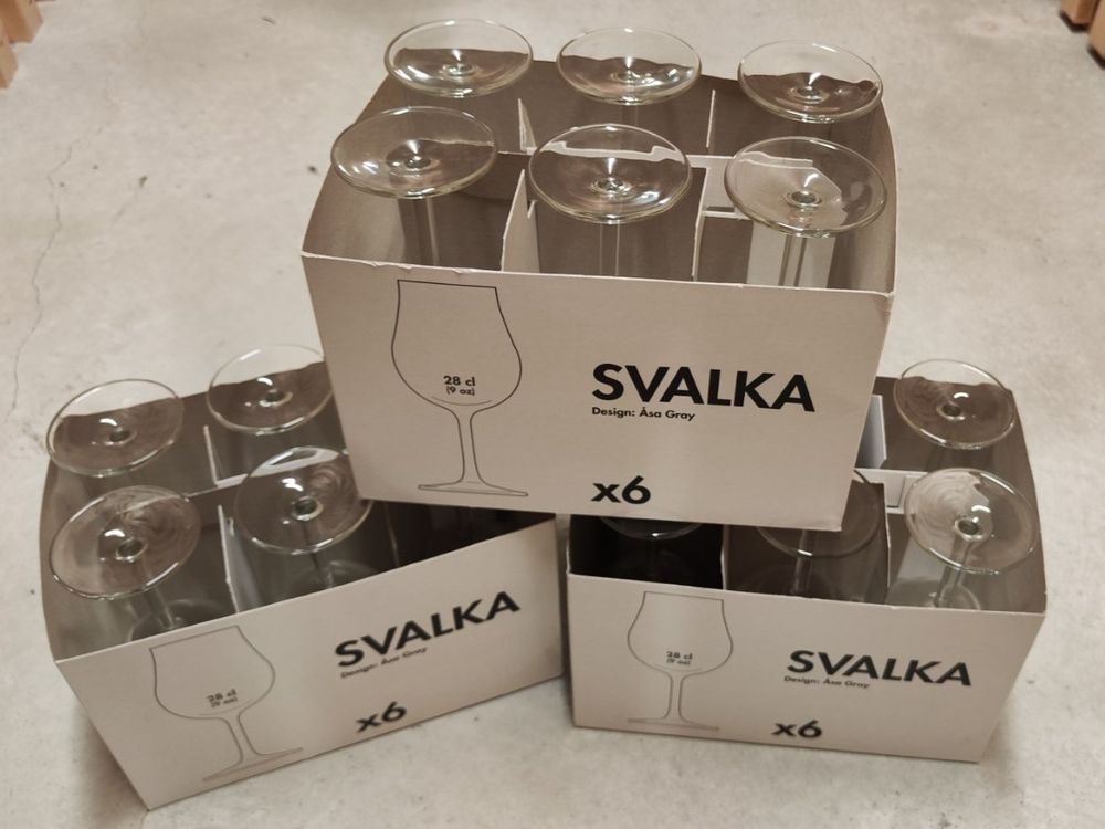 18 Weingläser SVALKA von IKEA (Gebraucht) in Lenzburg für CHF 13 – mit ...