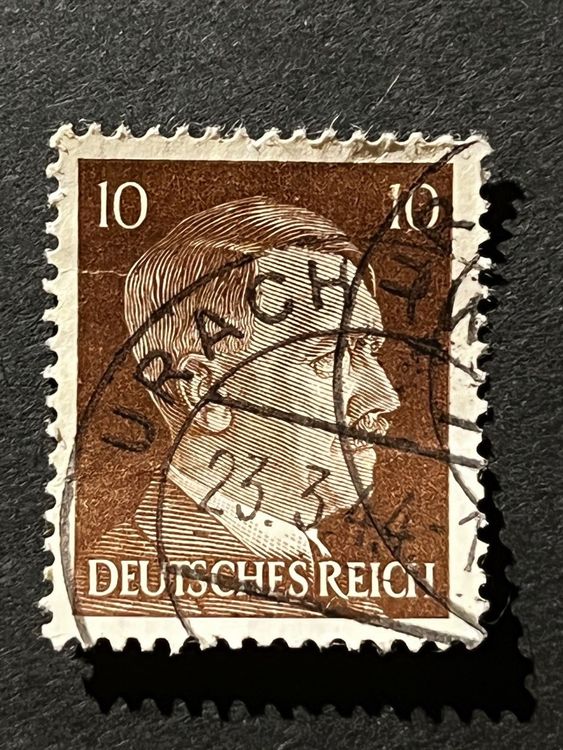 DR / Briefmarke Dritten Deutschen Reiches / Francobollo 3 Re (Gebraucht) in Chiasso für CHF 1.7 ...