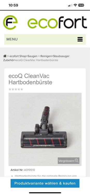 Eco Q Clean Vac (Neu und originalverpackt) in Luzern für CHF 15 – mit ...