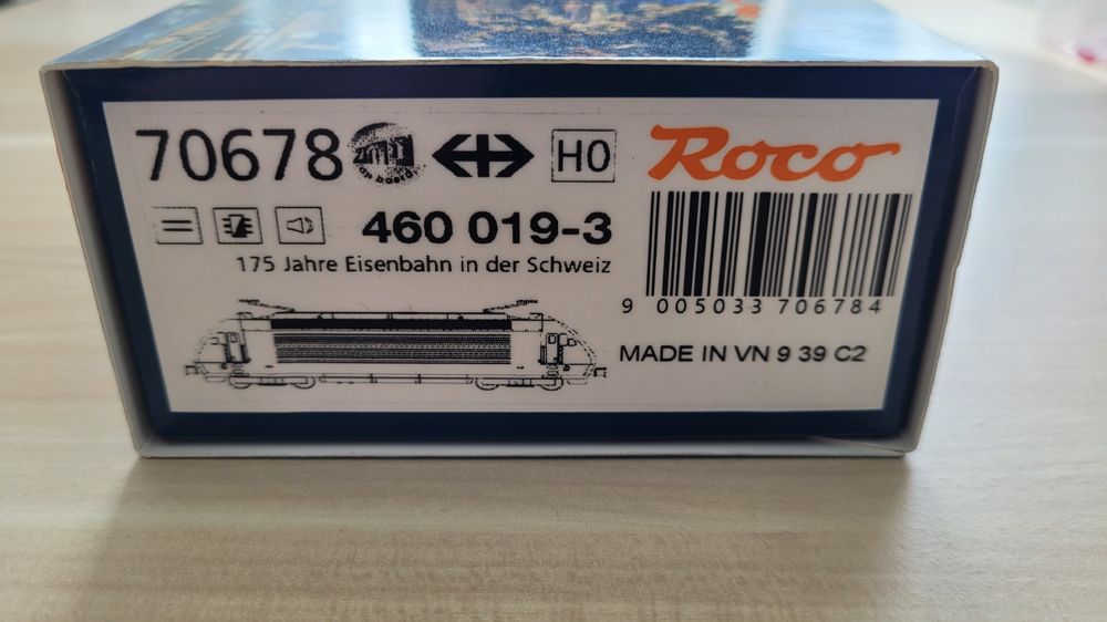 Roco 70678 Re 460 019-3 „175 Jahre Schweizer Bahnen“, SBB (Neu und originalverpackt) in ...