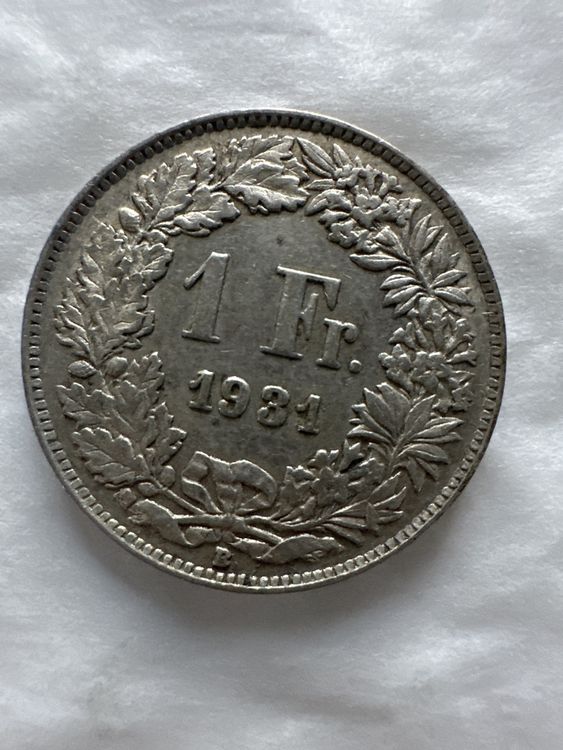Silbermünze 1 Fr. 1931 Helvetia Schweiz (Gebraucht) in Bern für CHF 4 – mit Lieferung auf ...