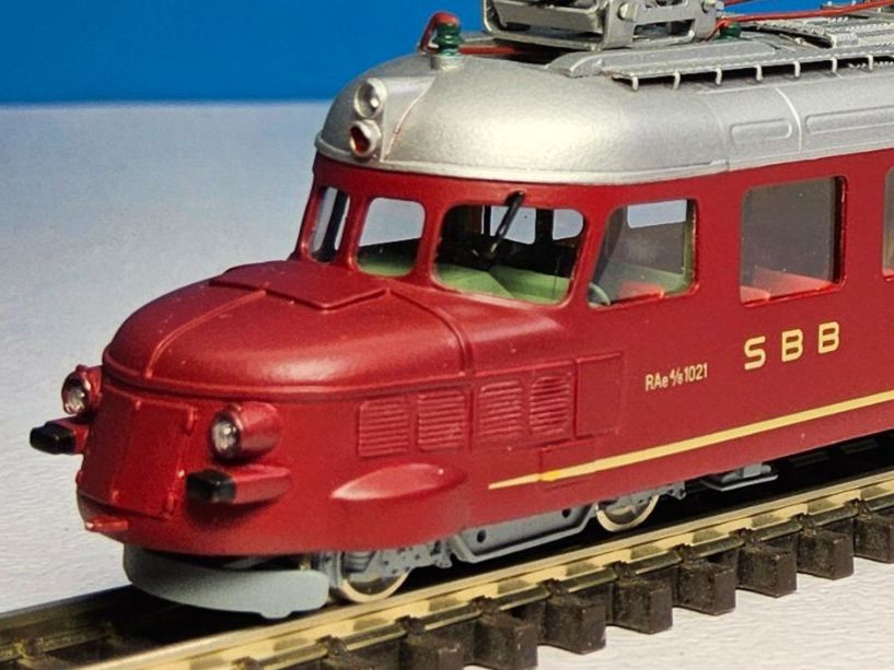 Fulgurex _ Vitrinenmodell _ SBB RAe 4/8 1021 Churchillpfeil (Gebraucht ...