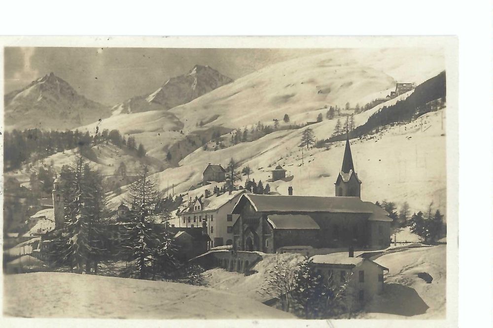 ST.MORITZ katholische Kirche 1922 Stempel Bahnpost Rhät.Bahn | Kaufen ...