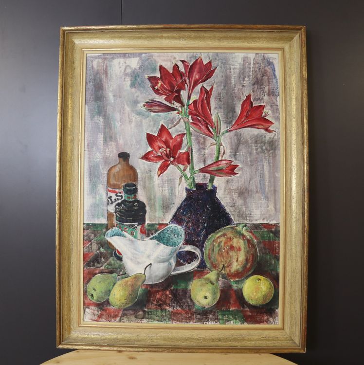 Grosses Stilleben, Gemälde rechts unten unleserlich signiert (Gebraucht) in Zug für CHF 45 – nur ...