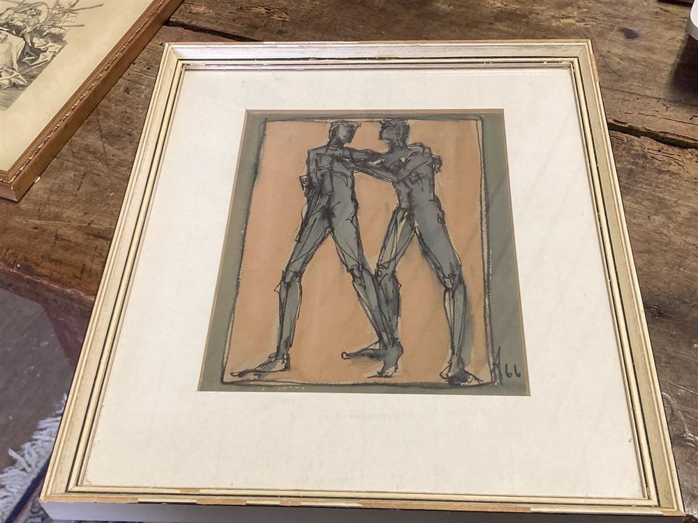 Aquarell monogrammiert 1966 | Kaufen auf Ricardo