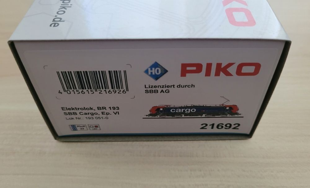 Piko 21692 SBB CFF FFS Cargo BR 193 Vectron DC analog (Neu und ...