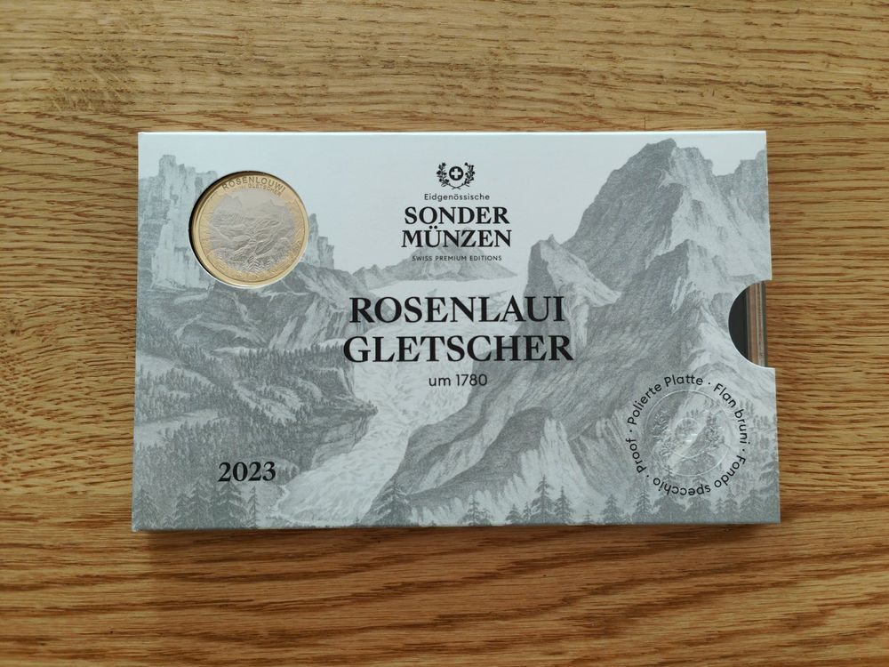 Münzsatz 2023 Rosenlauigletscher - Polierte Platte (Neu und originalverpackt) in Ins für CHF 105 ...